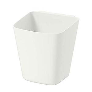 Ikea Sunnersta Kitchen Space Saver, Rail With 5 Hooks and 2 Containers, White