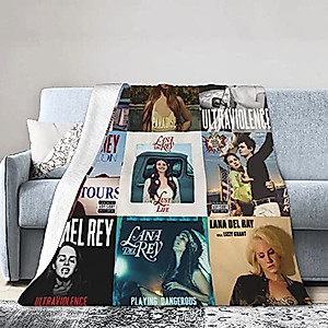 Shouou Blanket Flannel Fleece Blanket Ultra Soft Warm Cozy Plush Bed Blanket Lightweight Sofa Throw Blanket in Winter 50X40 Inches