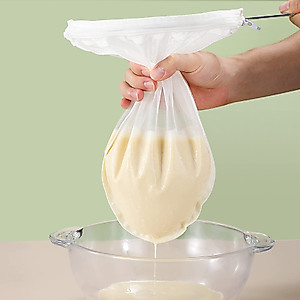 FATCAT Nut Milk Bag Strainer with Stand, Strainers Fine Mesh Bags, Jelly strainer, Reusable Cheese Cloth Bag for Straining for Filter Juices, NutMilk, Cheese, Honey, Butter, S