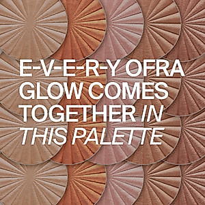 OFRA Signature Palette - #OFRAglow | Highlighter Palette with 5 Shades for a Radiant Look | Travel-Friendly Makeup Palette with an Integrated Mirror for On-the-Go Glow