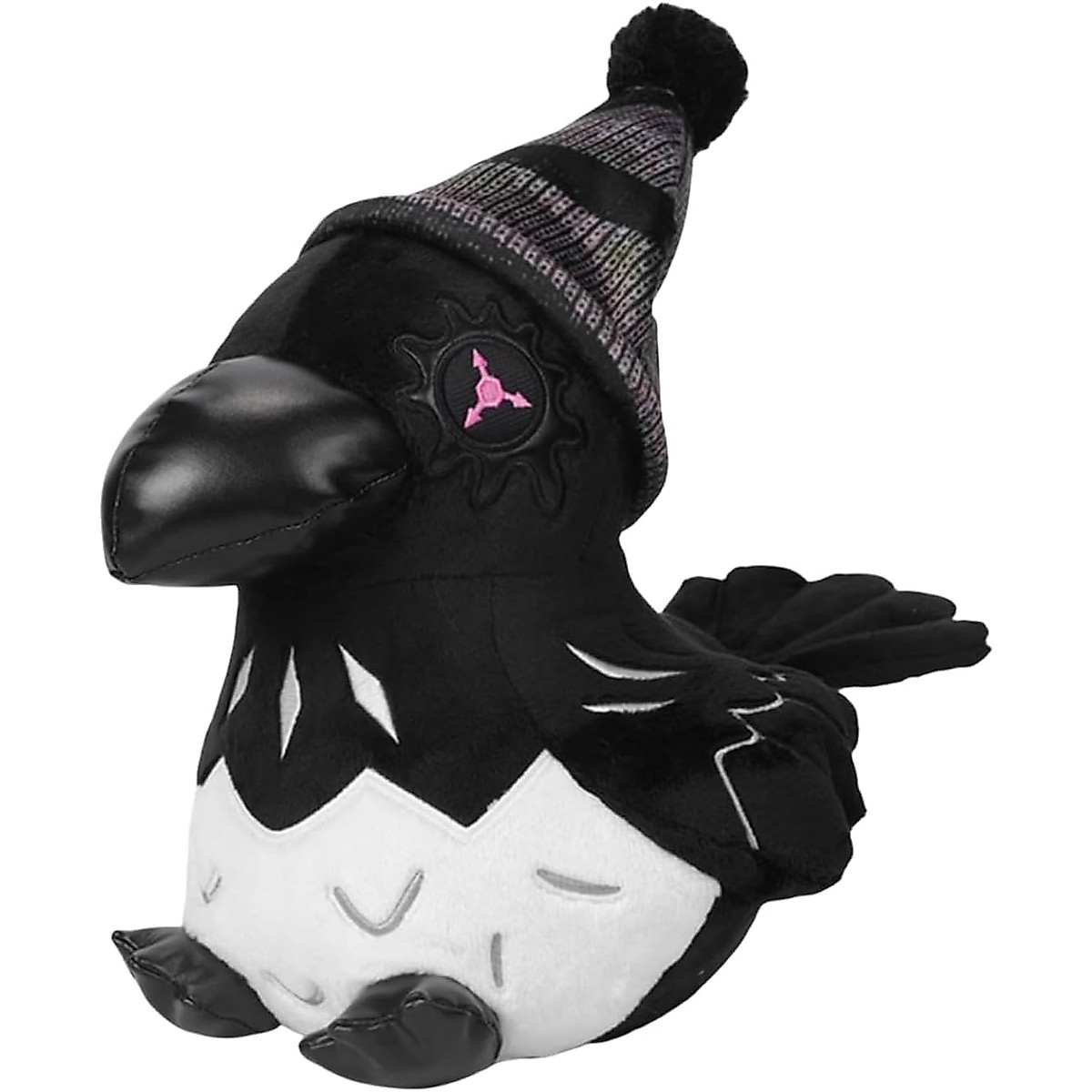 Murders-Drones Plush Toy,Hit SciFi Comedy Animation Role Uzi Black Crow,Soft Character Throw Pillow, Home Decor，Great Gift for Kids Boys Girls