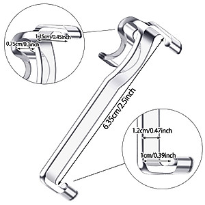 2.5 Inch Valance Clips Window Blind Clips Clear Plastic Valance Retainer Clips Hidden Valance Clips for Horizontal Blind Valance (12 Pieces)