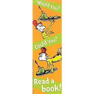 Dr. Seuss Would You? Could You? Read a Book! Bookmarks Pack of 200
