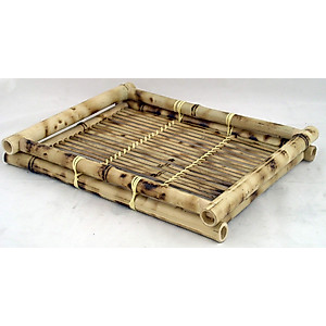 Asian Home Bamboo Tray for Tea Sets and Sake Sets LG