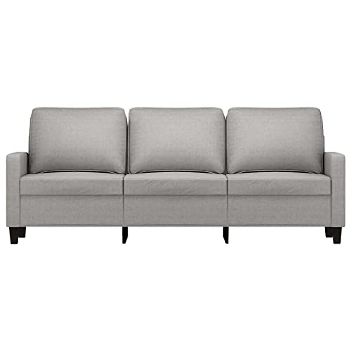 vidaXL 3-Seater Sofa Light Gray 70.9" Fabric