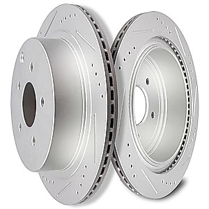 ALEGE Rear 2Pcs Brake Rotors Fit for Nissan for Quest Mini Passenger Van 2004-2009 2011-2017 for Nissan for Pathfinder Sport Utility 2013-2017