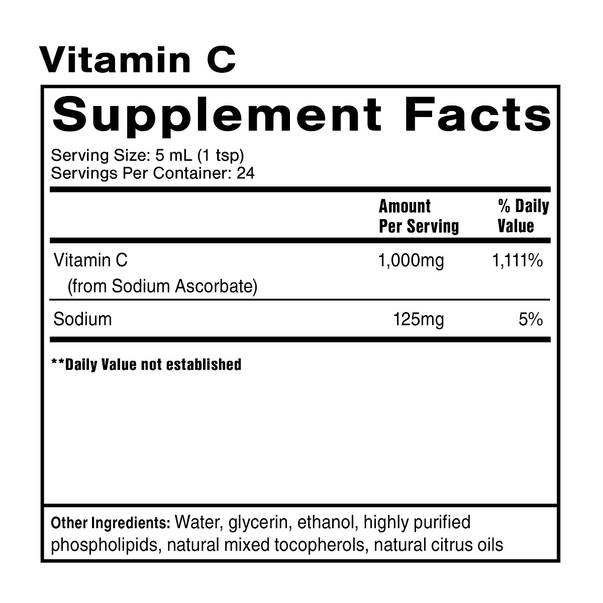Quicksilver Scientific Liposomal Vitamin C - 1000mg Buffered Liquid Vitamin C Supplement - Immune + Antioxidant Support - Liposomes for Superior Absorption - Vegan + Non-GMO (4oz / 120ml)