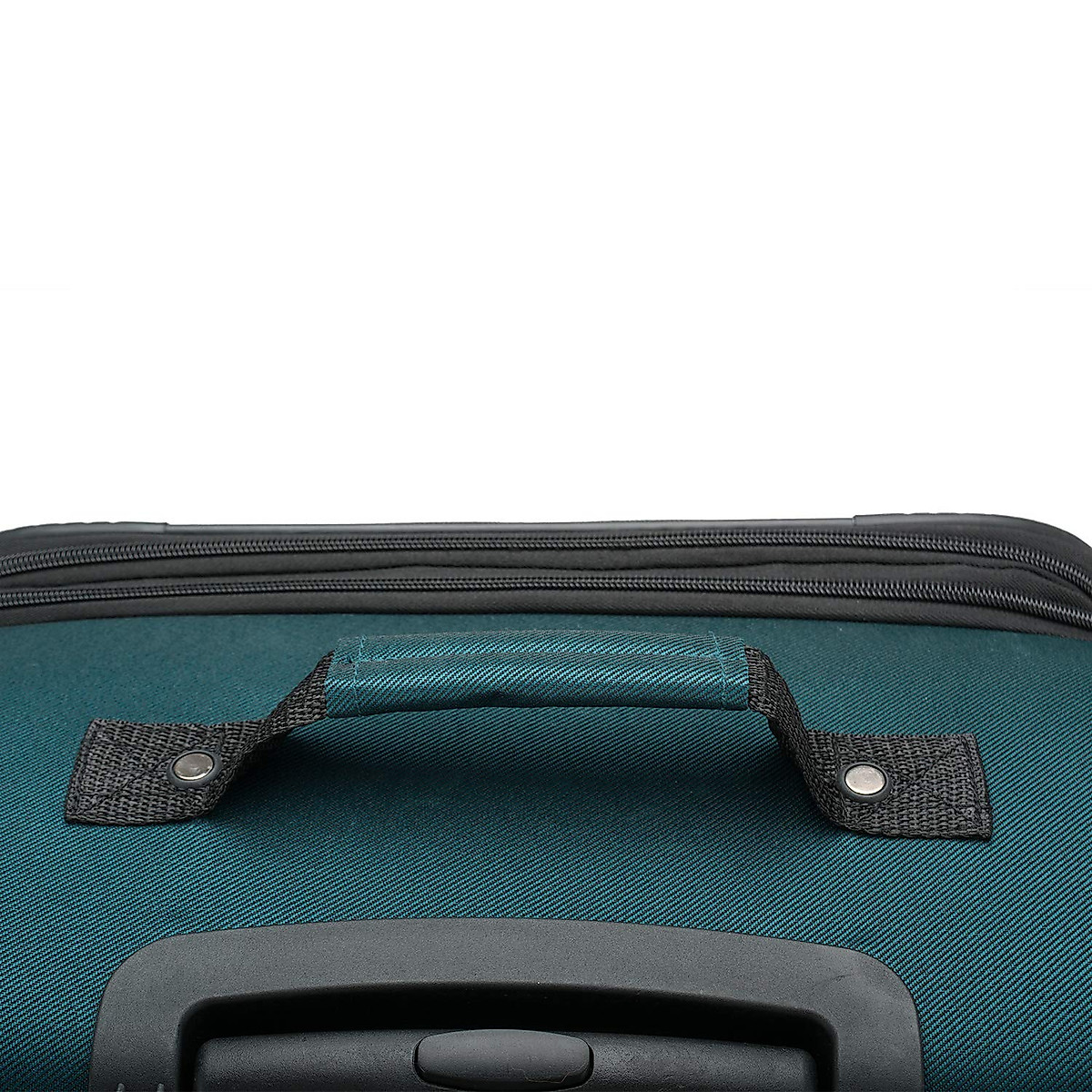 U.S. Traveler Aviron Bay Expandable Softside Spinner Wheels, Teal, 3 Piece Luggage