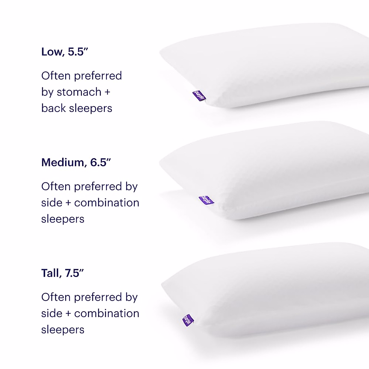 Purple Harmony Pillow | The Greatest Pillow Ever Invented, Hex Grid, No Pressure Support, Stays Cool, Good Housekeeping Award Winning Pillow (Medium)