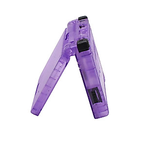 Meijunter Replacement Housing Shell Case for Gameboy Advance SP GBA SP Console(Transparent Clear Purple)