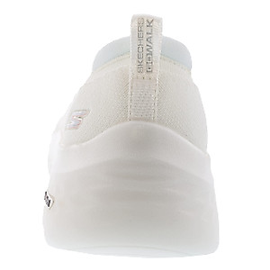 Skechers Women's Gowalk Hyper Burst Grand Smile Slip On Sneaker, White, 9
