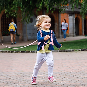 Baby Anti Lost Safety Walking Harness Toddler Safety Leash for Babies and Kids Boys and Girls - Pink