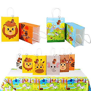 iMagitek 24 Pack Tiger Keychains Safari Animal Keychains for Tiger Themed Party Favors, Jungle Safari Party Favors, Kids Birthday Party Bag Fillers, School Carnival Rewards