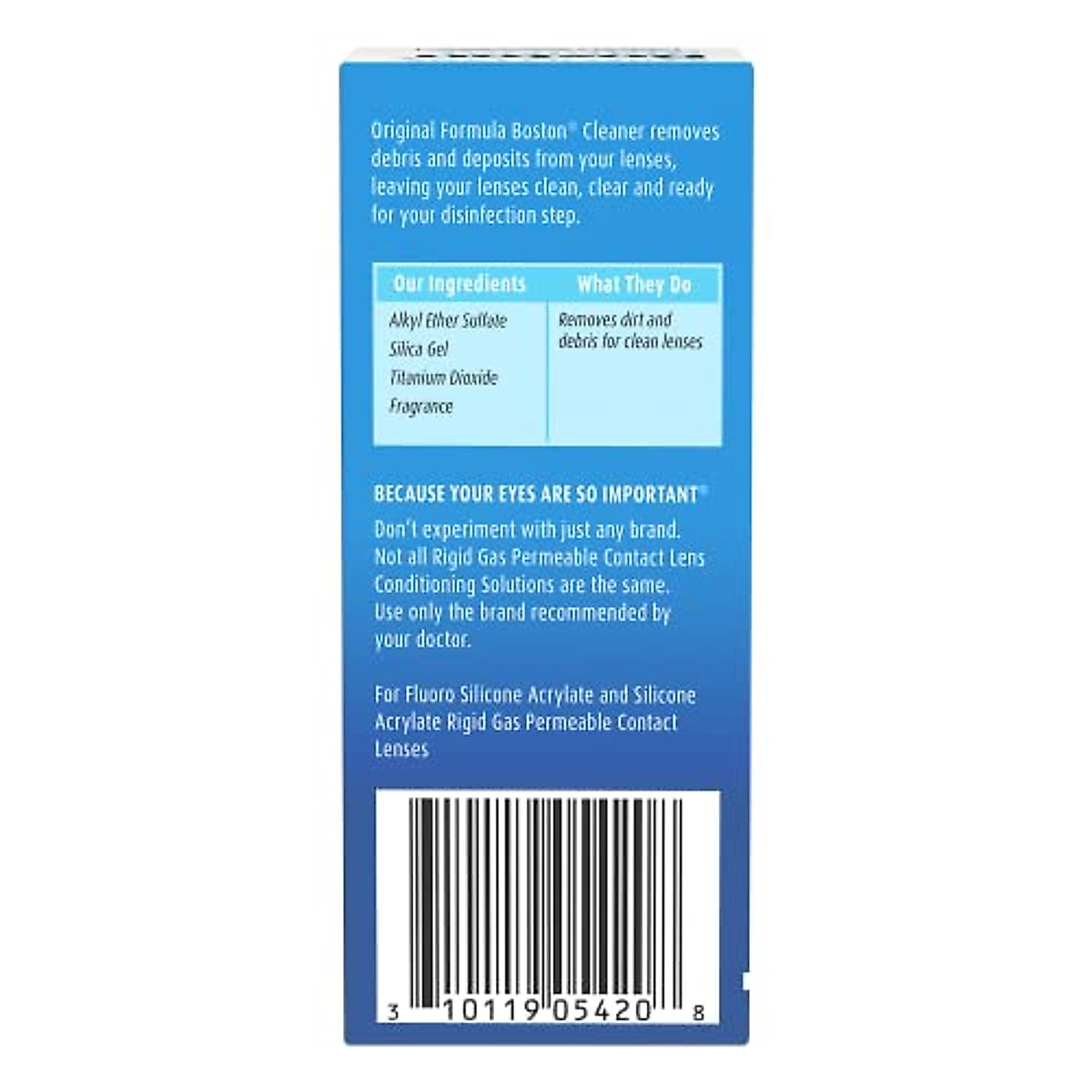 Bausch & Lomb Boston Original Cleaner 1 Fl Oz (Pack of 1)