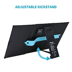 Renogy 21W Portable Foldable Solar Panel Charger Water Resistant Cover with Triple USB Ports for Hiking or Traveling, Nylon Kickstand, 21 Watts