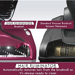 Kenmore DU5092 bagless upright vacuum carpet cleaner 2-motor power suction with hair eliminator brushroll, pet handi-mate, 2L, Wine W/Lift-up Design