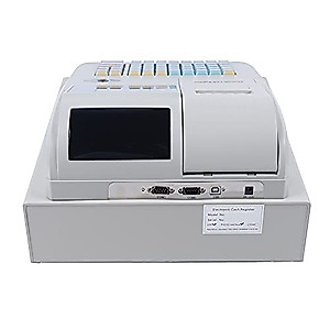 SNKOURIN POS System Cash Register,Electronic Cash Register with Removable Cash Tray and Thermal Printer,Small Square Money Drawer Multifunction Cash Register for Small Business/Retail/Restaurant