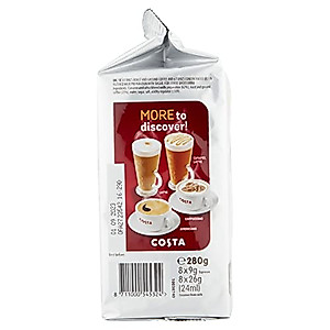 TASSIMO Costa Cappuccino 16 discs, 8 servings (Pack of 5, Total 80 discs, 40 servings)
