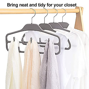 ELONG HOME Woven Storage Basket with Durable Metal Frame, Woven Strap Baskets for Organizing, Set of 4, and Sturdy Belt Organizer 360 Degree Swivel, 11 Large Sturdy Belt Hooks