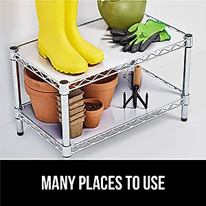 Gorilla Grip Ribbed Drawer and Shelf Liner for Cabinet, Non Adhesive Waterproof Protection for Kitchen, Strong Grip, BPA Free Plastic Liners for Cabinets, Bathroom Cupboard Drawers, 17.5x20, Clear