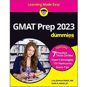 GMAT Prep 2023 For Dummies with Online Practice (For Dummies (Career/Education))