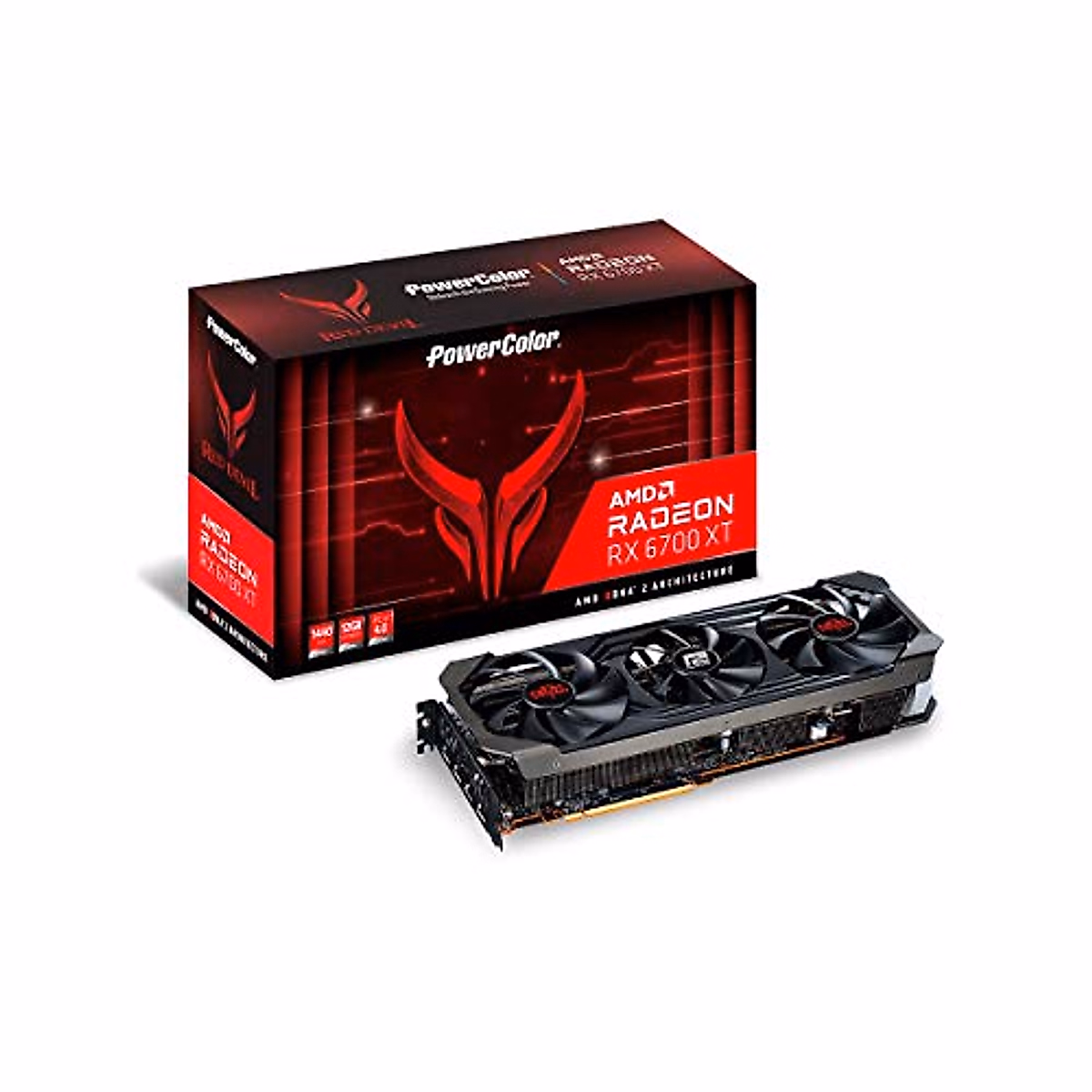 PowerColor Red Devil AMD Radeon RX 6700 XT Gaming Graphics Card with 12GB GDDR6 Memory, Powered by AMD RDNA 2, Raytracing, PCI Express 4.0, HDMI 2.1, AMD Infinity Cache