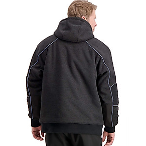 RefrigiWear Extreme Hybrid Insulated Pullover Sweatshirt, Performance-Flex Hoodie, (Black), (X-Large)