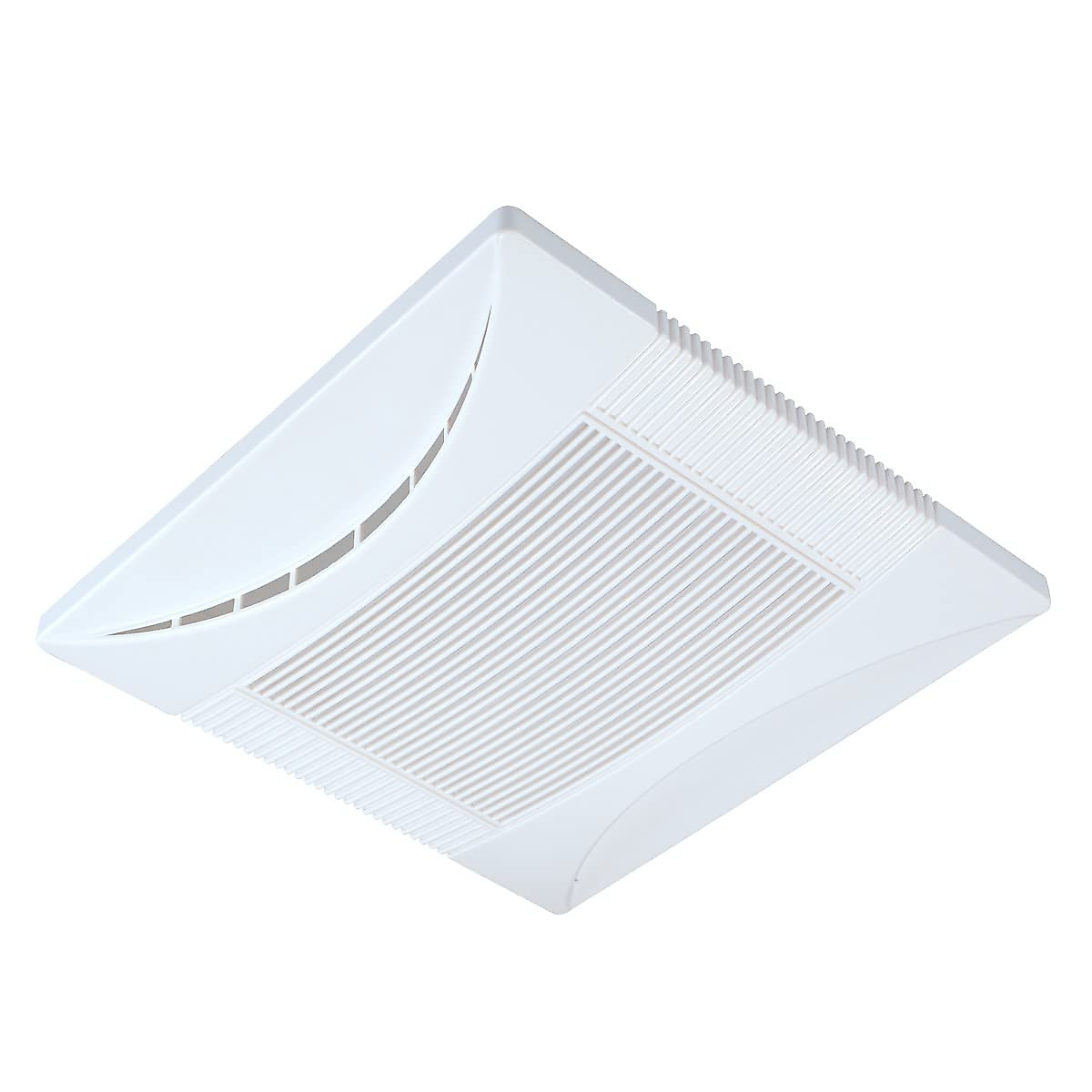Lift Bridge Kitchen & Bath Square White 110 CFM Bathroom or Attic Ceiling Ventilation & Exhaust Fan, Quiet 1.5 Sones Bath Fan