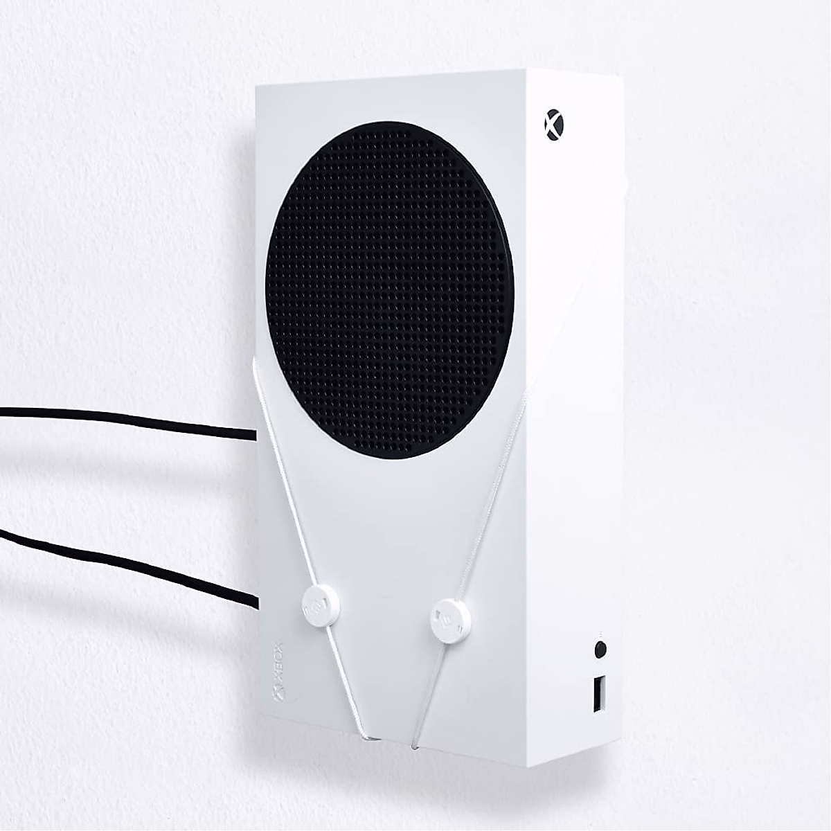 XBOX Series S Wall Mount Solution by FLOATING GRIP - Sleek Mounting Kit for Hanging XBOX Series S Gaming Console on the wall (Standard: Fits XBOX Series S, White)