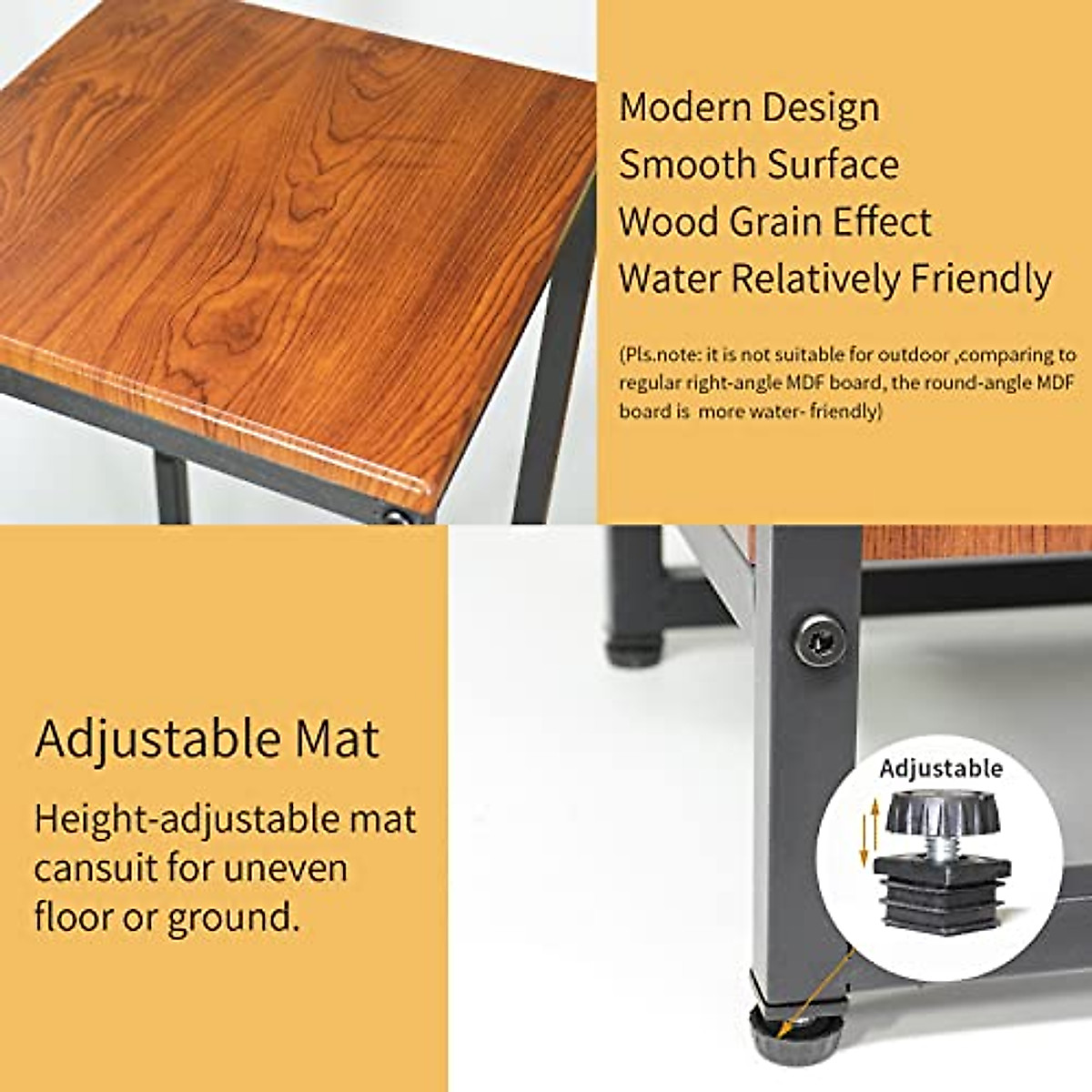 Jo.Devivre 30 inch tall plant stands Indoor ,Tall Metal Single Plant Holder, 2 tier Pedestal Stands, Modern Corner Square Flower Tall Plant Tables Indoor Outdoor (Style D-2 tier)