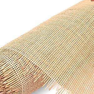 CLAYNIX 24" Width Square Cane Webbing- 24" x 20 Ft Sheet - Rattan Cane Webbing Roll -Caning Material for Chairs, Cabinet, Door -Open Weave Wicker Woven Rattan Sheets - Cane Fabric (20 FEET)