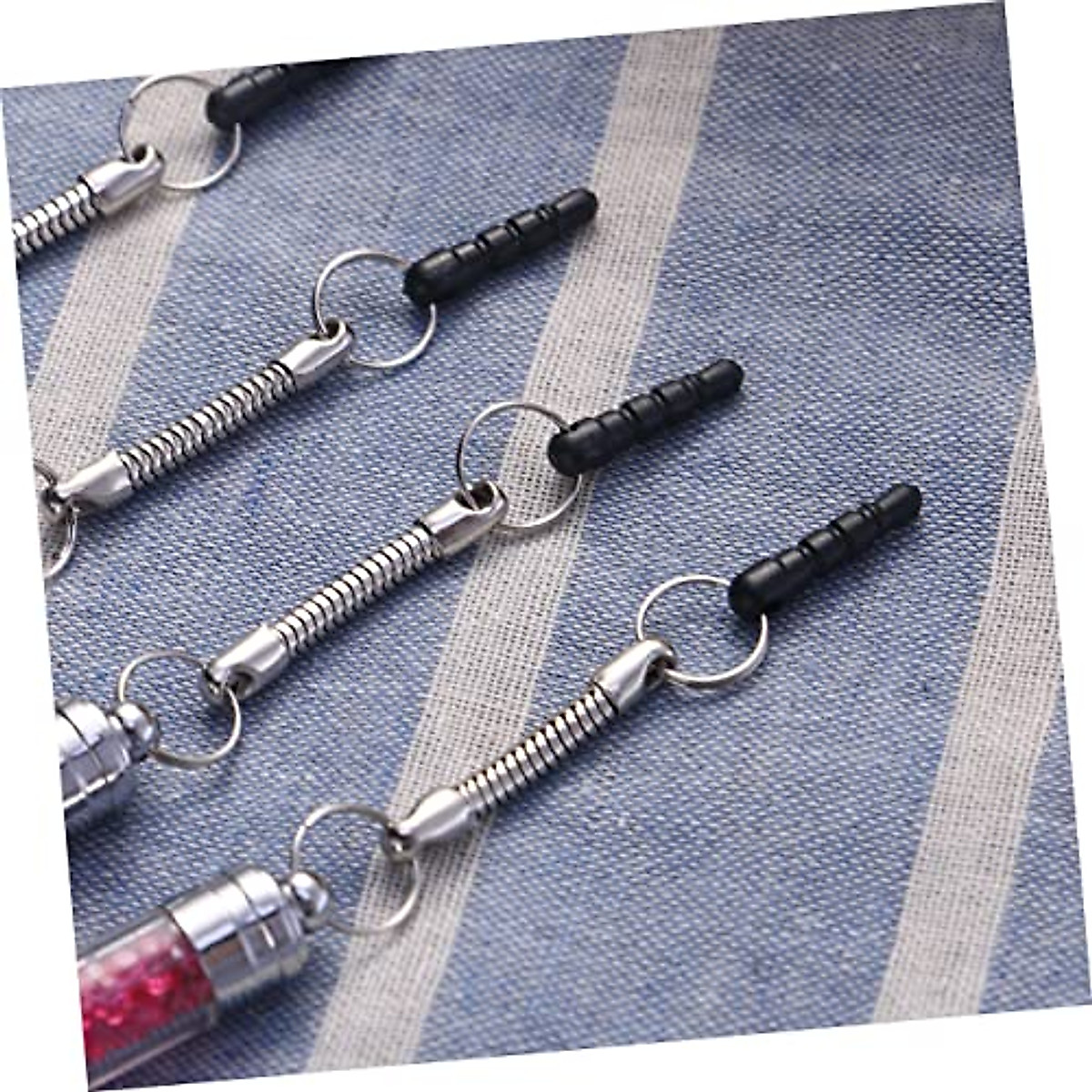 Hemobllo Mini Stylus Pen - 8 Pcs Crystal Capacitive Stylus Universal Touch Screen Pen Portable Stylus Pens with 3.5mm Jack Stylus for Smartphones Tablets Touch Screens (Random Color)