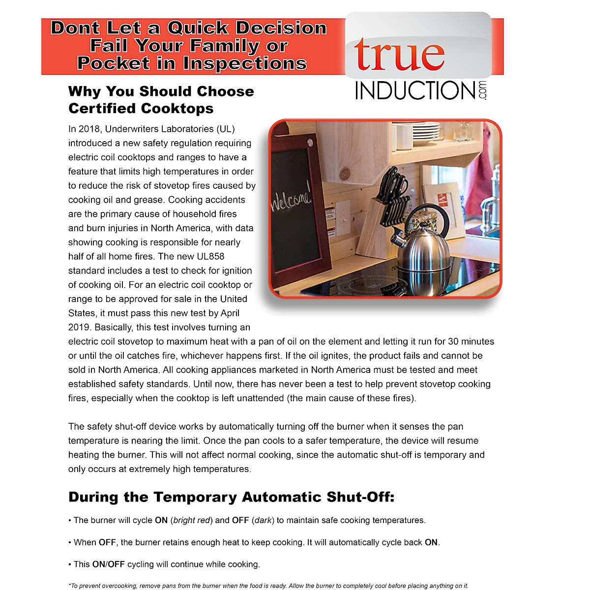 True Induction TI-2B Built-in Double Burner Induction Glass Cook-Top 120V Black