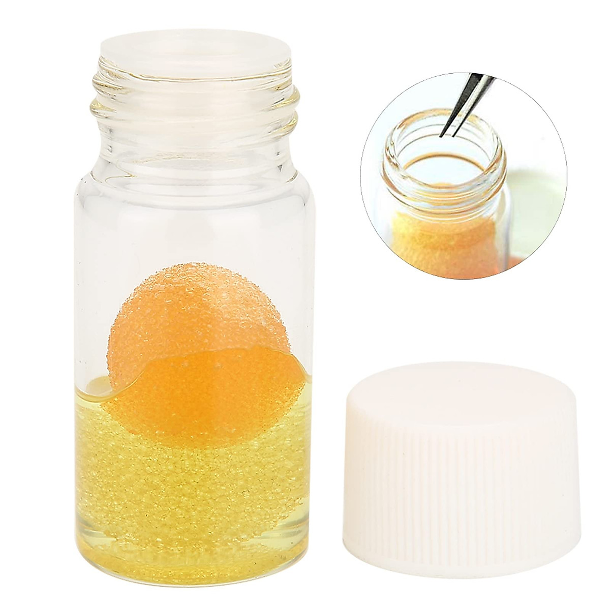 Eyelash Extension Glue Removal for Cleaning Tweezers, Quick Remover with Sponge Ball