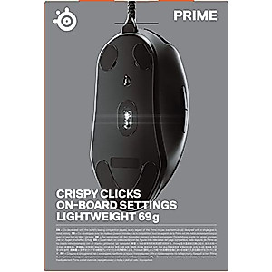 SteelSeries Prime - Esports Performance Gaming Mouse – 18,000 CPI TrueMove Pro Optical Sensor – Magnetic Optical Switches