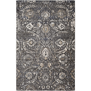 Mark&Day Area Rugs, 4x6 Avellino Traditional Black Area Rug, Black Beige Carpet for Living Room, Bedroom or Kitchen (4'3" x 5'7")