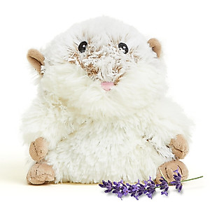 warmies Junior Microwavable & Weighted Stuffed Animals, Hamster - Heated Stuffed Animal Plushie for Warmth & Comfort - Cute Soft Plush Toys for Adults & Children (Boys, Girls, Babies & Toddlers)