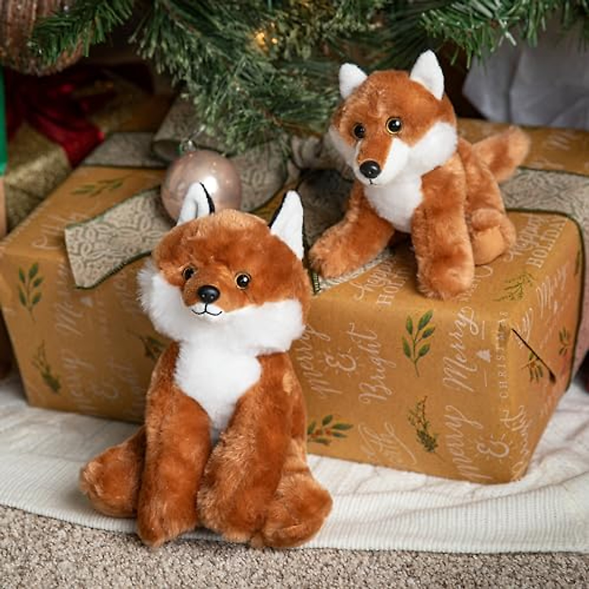The Petting Zoo Fox Stuffed Animal, Gifts for Kids, Wild Onez Zoo Animals, Fox Plush Toy 9 inches