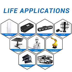 Electric Micro Linear Actuator 12V - 1.2" Stroke, 64N/14.4lb, Speed 0.6inch/s Mini Waterproof Motion Actuator Small 12 V DC, w/Mounting Brackets, for Sofa Robotic TV Table Cabinet Window Opener Lift