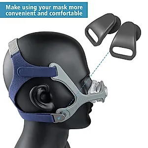 Magnetic Clips For DreamWisp And Wisp 2 Pairs CPAP/BiPAP Mask Headgear Clips Compatible With Respironics Wisp And DreamWisp Nasal CPAP Masks (Gray)