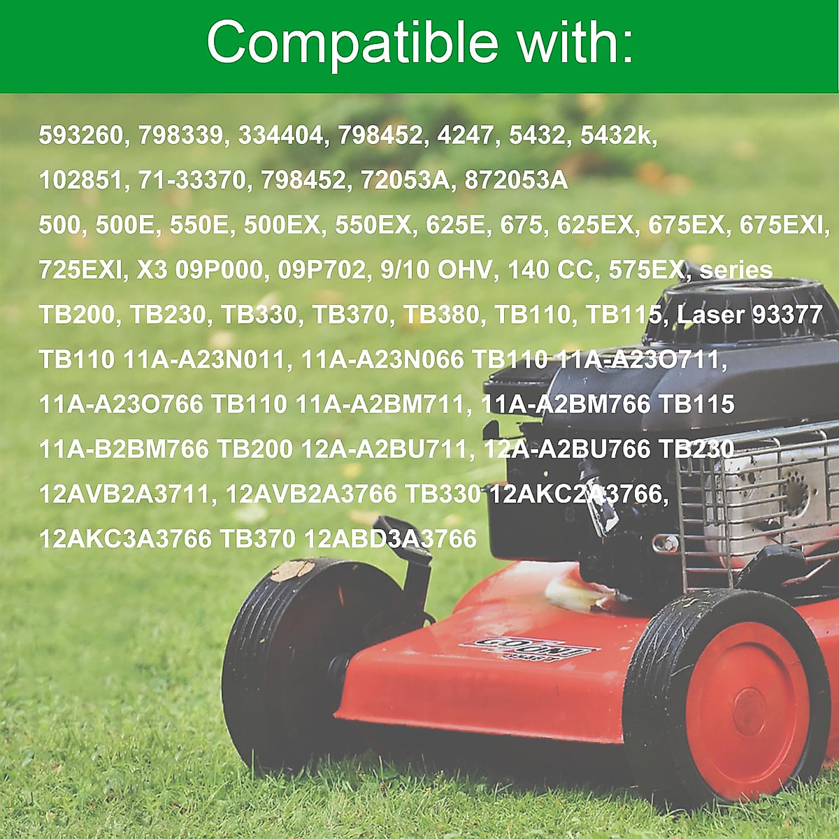 10 Pack 593260 Lawn Mower Air Filter 798452 334404 Replacement, Fit for Most 500 500ex 550ex 625e 675ex 675exi 725exi Series Engines Models, Compatible with Troy Bilt TB110 TB200 TB230 Lawnmower.