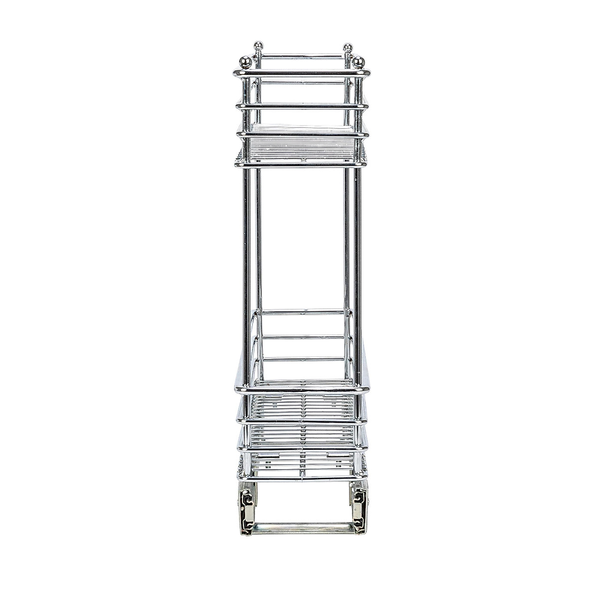 Household Essentials Glidez Narrow Sliding Organizer, 5", Chrome