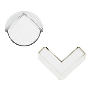 Acorn Baby Clear Corner Guards - 20pk Round and Square Baby Corner Protectors Baby Proofing Corner Guards with Adhesive