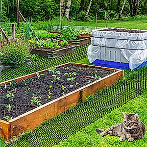 Cat Scat Mat with Spikes,Cat Repellent Indoor & Outdoor Scat Mat, Deterrent Scat Mats for Cats and Dogs for Garden, Porch, Home, Anti-Cats Network Digging Stopper Prickle Strip,200x30cm