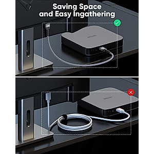 Highwings 4K60HZ 49 FT HDMI Cable Fiber Optic Long, Unidirectional 2.0 High-Speed HDMI Braided Cord Support HDR Video 4K 2160p 1080p 3D HDCP 2.2 ARC-Compatible with Ethernet Monitor PS4/3 Fire