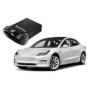 Zell Technologies Sandisk USB Flash Drive, Boombox, 3.1 USB Flash Drives for Tesla Model S/3/X/Y- Black