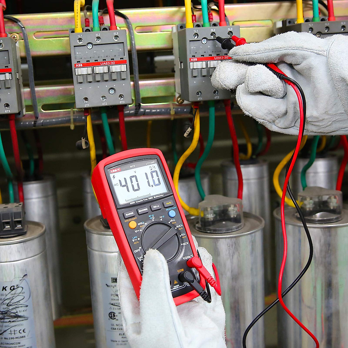 UNI-T True RMS Digital Multimeter UT139E Auto/Manual Range 6000 Counts NCV LPF/LoZ ACV Analog Bar Bandwidth Measures AC DC Voltage AC DC Current Resistance Capacitance Frequency Temperature Duty Cycle