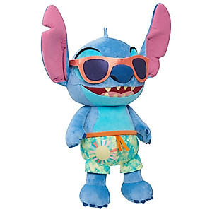 Disney Street Beach Large Plush Stitch, 17-Inch Stuffed Animal, Alien, Disney's Lilo and Stitch