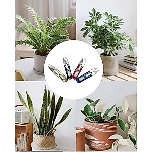 ZTOES 4 PCS Sewing Scissors, U-shaped Yarn Thread Scissors, Thread Snips Crochet Scissors for Stitch, 4.1 Inch Bonsai Pruning Scissors, Gardening Clippers Flower, Mini DIY Supplies, Art Project