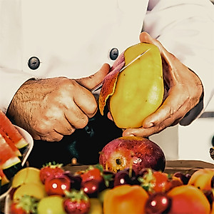 Mama's Great 3.5 Inch Kitchen Paring Knife - Multipurpose Razor Sharp Small Knife with High Carbon Stainless Steel Full Tang Blade and Ergonomic Non-Slip Pakkawood Handle